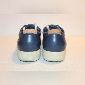 Ecco | Shoes | Ecco Soft 7 Womens Leather Shoes Size Blue | Poshmark